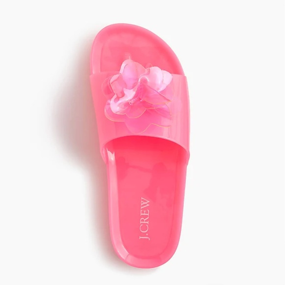 J. Crew | Shoes | Jcrew Pink Blossom Pool Slidesj2777neon Azalea | Poshmark